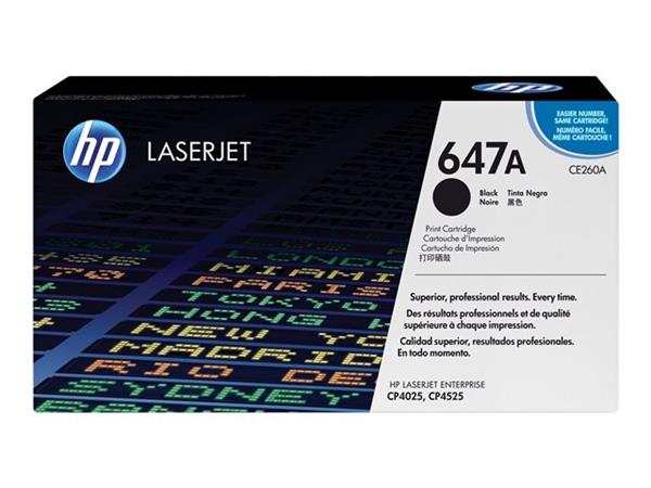 HP 647A Black Original LaserJet Toner Cartridge (CE260A) | EE Store