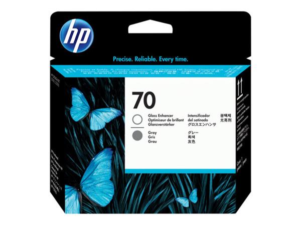 HP 70 Gloss Enhancer and Gray Printhead (C9410A) | EE Store
