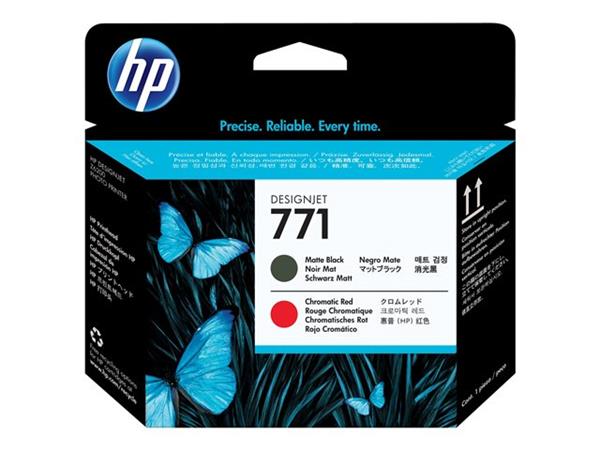HP 771 Matte Black/Chromatic Red Designjet Printhead (CE017A) | EE Store