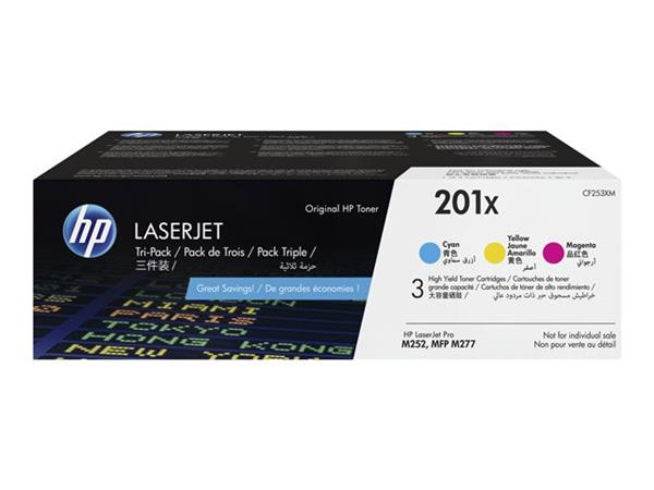 HP 201X HY Original LaserJet 3pk CMY (CF253XM) | EE Store