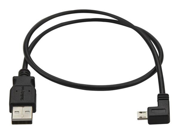 StarTech.com 0.5m Angled Micro USB Cable (USBAUB50CMLA) | EE Store