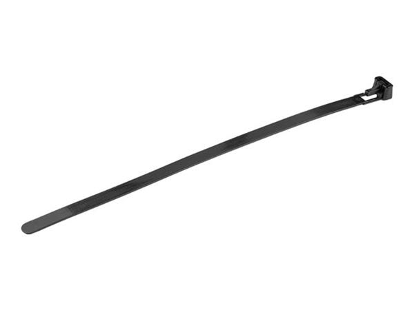 StarTech.com 100 Pack of Resealable Zip Ties - 8" - Black (CBMZTRB8BK ...