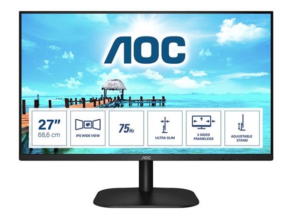 AOC 27B2H/EU 27" 1920x1080 4ms HDMI IPS FHD Monitor (27B2H/EU) | EE Store