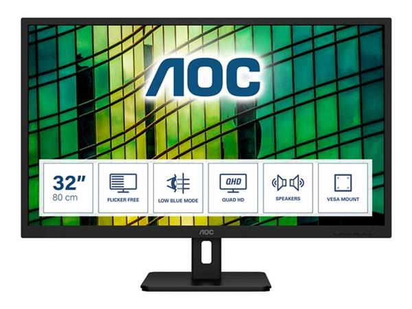 AOC LED monitor - 32" (31.5" viewable) - 2560 x 1440 QHD (Q32E2N) | EE ...