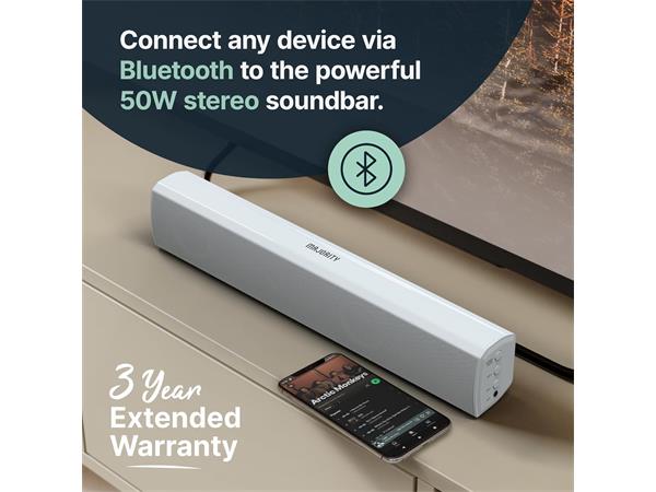 Majority Bowfell - White - Bluetooth Soundbar (1000002904) | EE Store